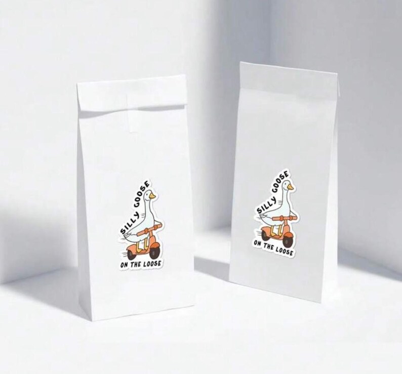 5 Silly Goose Stickers Funny Classroom Sticker - Etsy