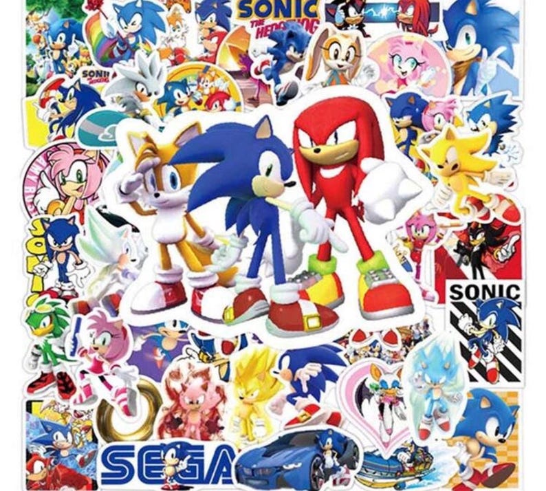 Sonic the Hedgehog Stickers - Etsy