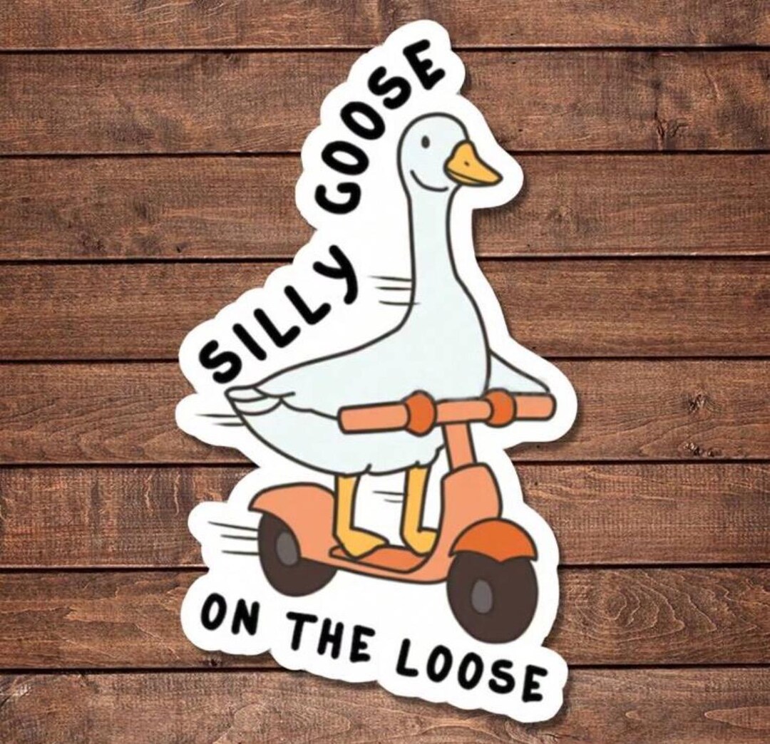 5 Silly Goose Stickers Funny Classroom Sticker - Etsy