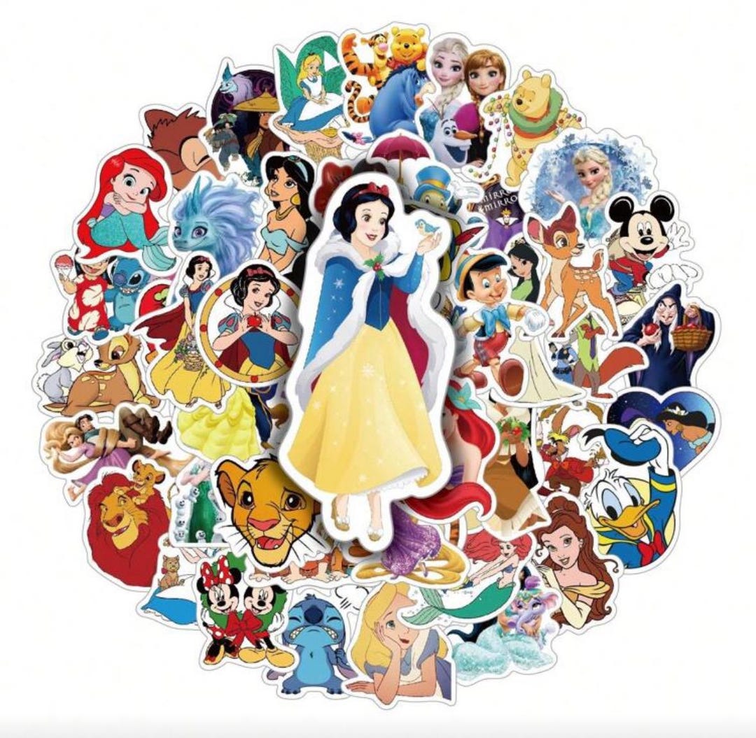 Disney Stickers Different Characters - Etsy