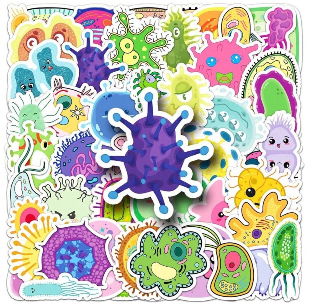 Microorganisms Stickers - Etsy