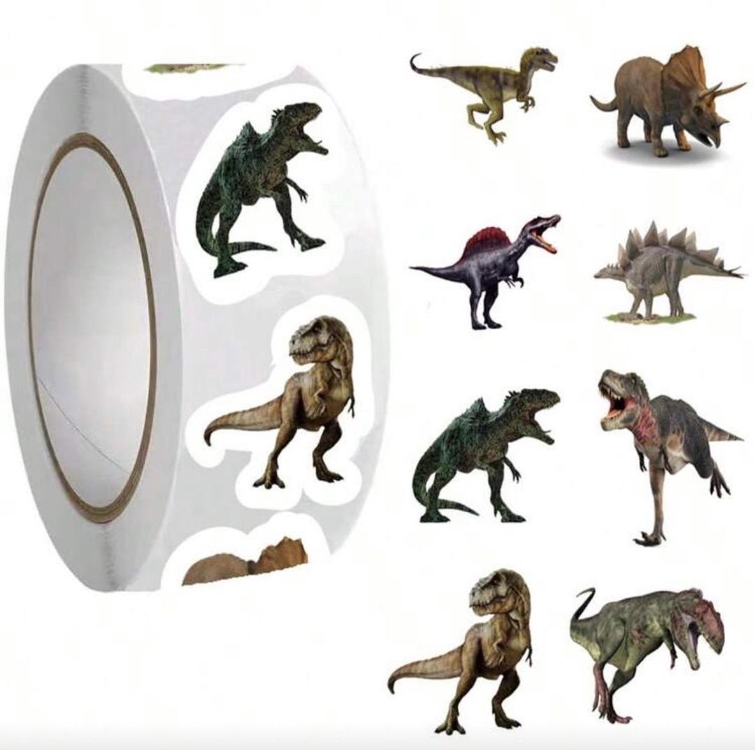 Dinosaur Sticker Pack 50 Stickers - Etsy