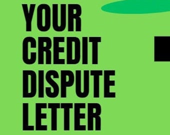 Credit Report Dispute Letter Template Credit Report Dispute - Etsy
