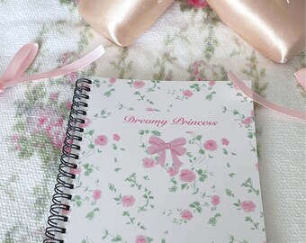 Blue Floral Dreamy Princess Notebook - Etsy