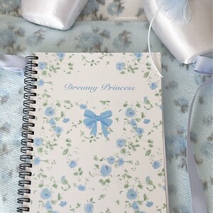 Blue Floral Dreamy Princess Notebook - Etsy