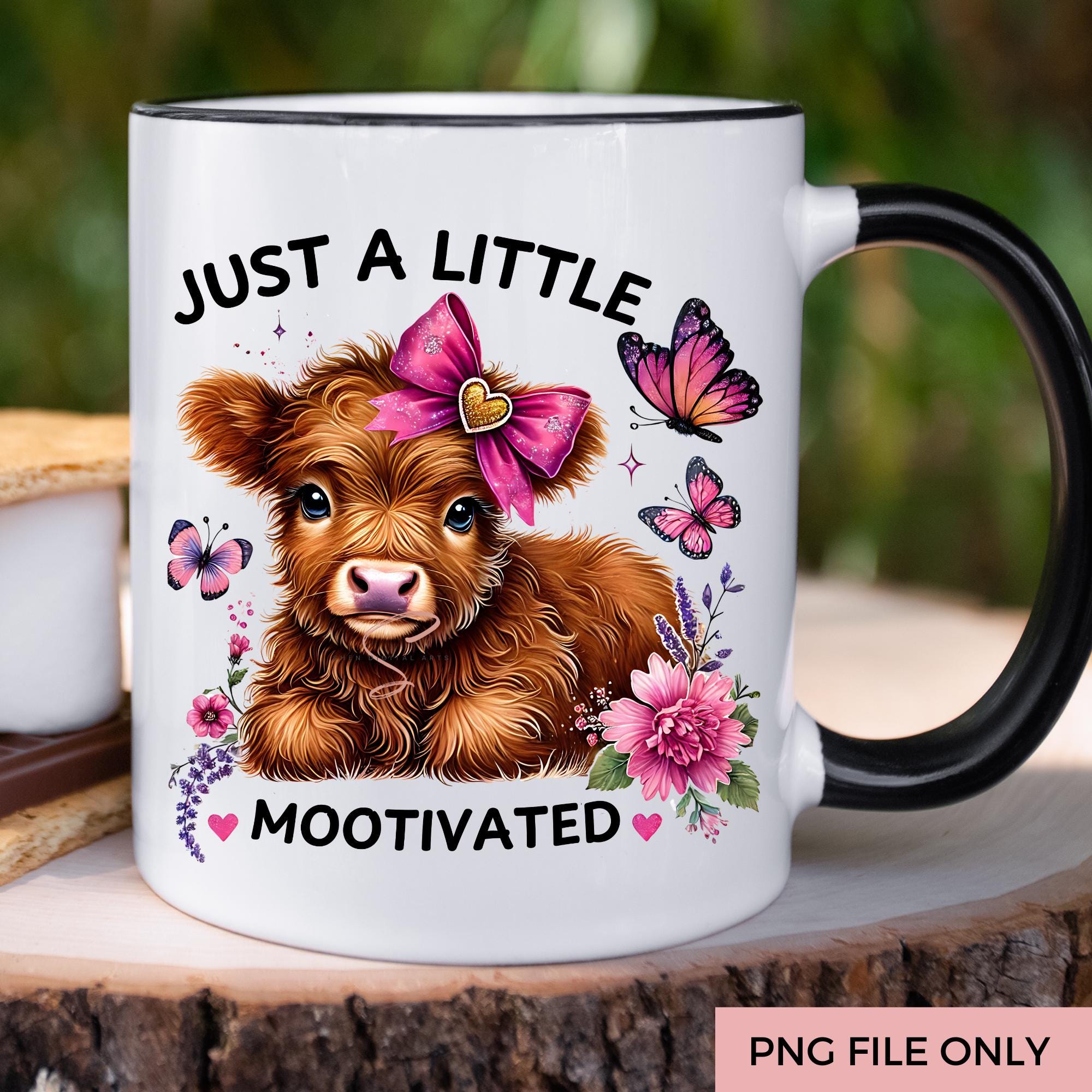 Baby Cow PNG, Highland Cow Mug Coffee Mug Png, Cute Baby Cow ...