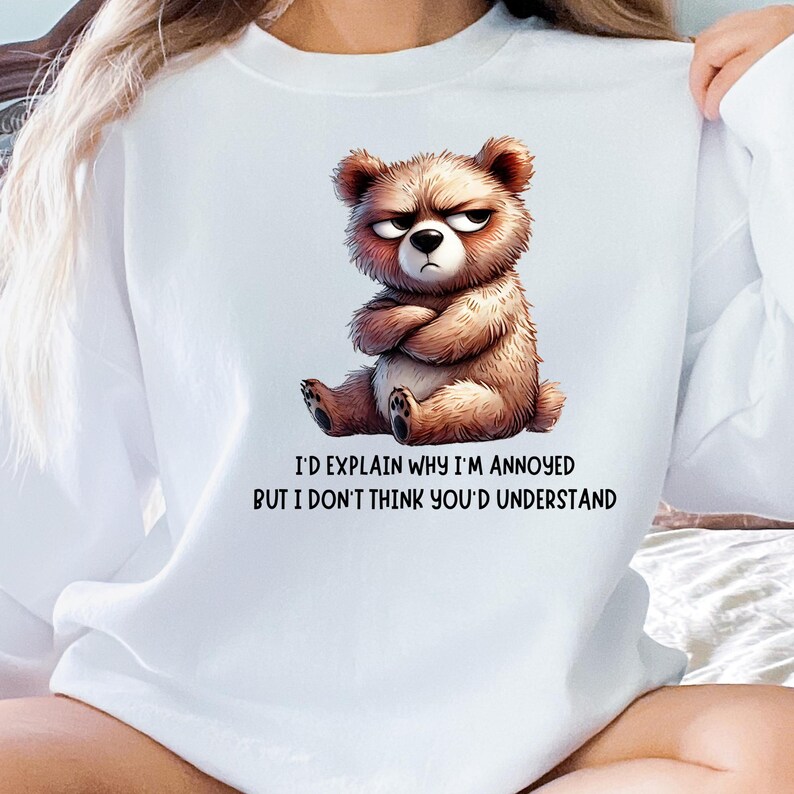 Grumpy Bear Png, Funny Angry Bear Coffee Mug Png, Cute Bear Sublimation ...