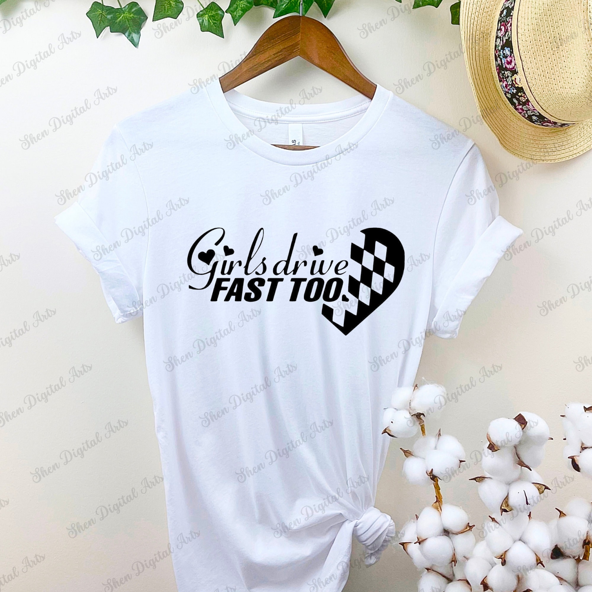 Girls Drive Fast Too Svg, Girl Car Svg, Girl Svg, Girl Car Decal Svg ...