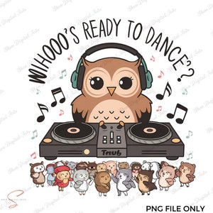 DJ Owl PNG, Funny Mug Clipart, Sublimation Design (digital Download) - Etsy