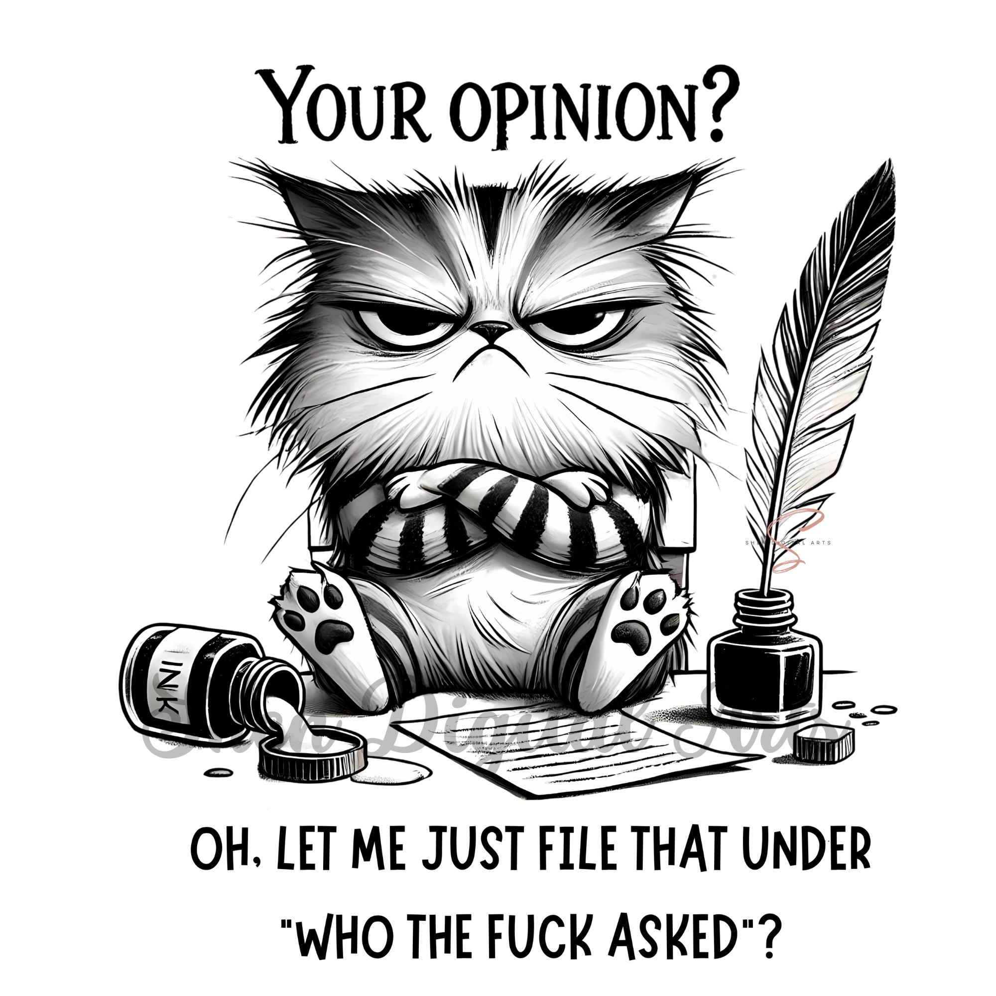 Grumpy Cat PNG, Funny Sarcastic Cat Coffee Mug Png, Funny Cat ...