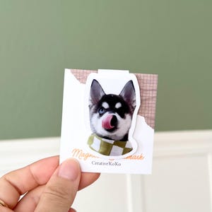 Custom Pet Bookmark, Personalized Bookmark, Custom Photo Gift, Dog ...