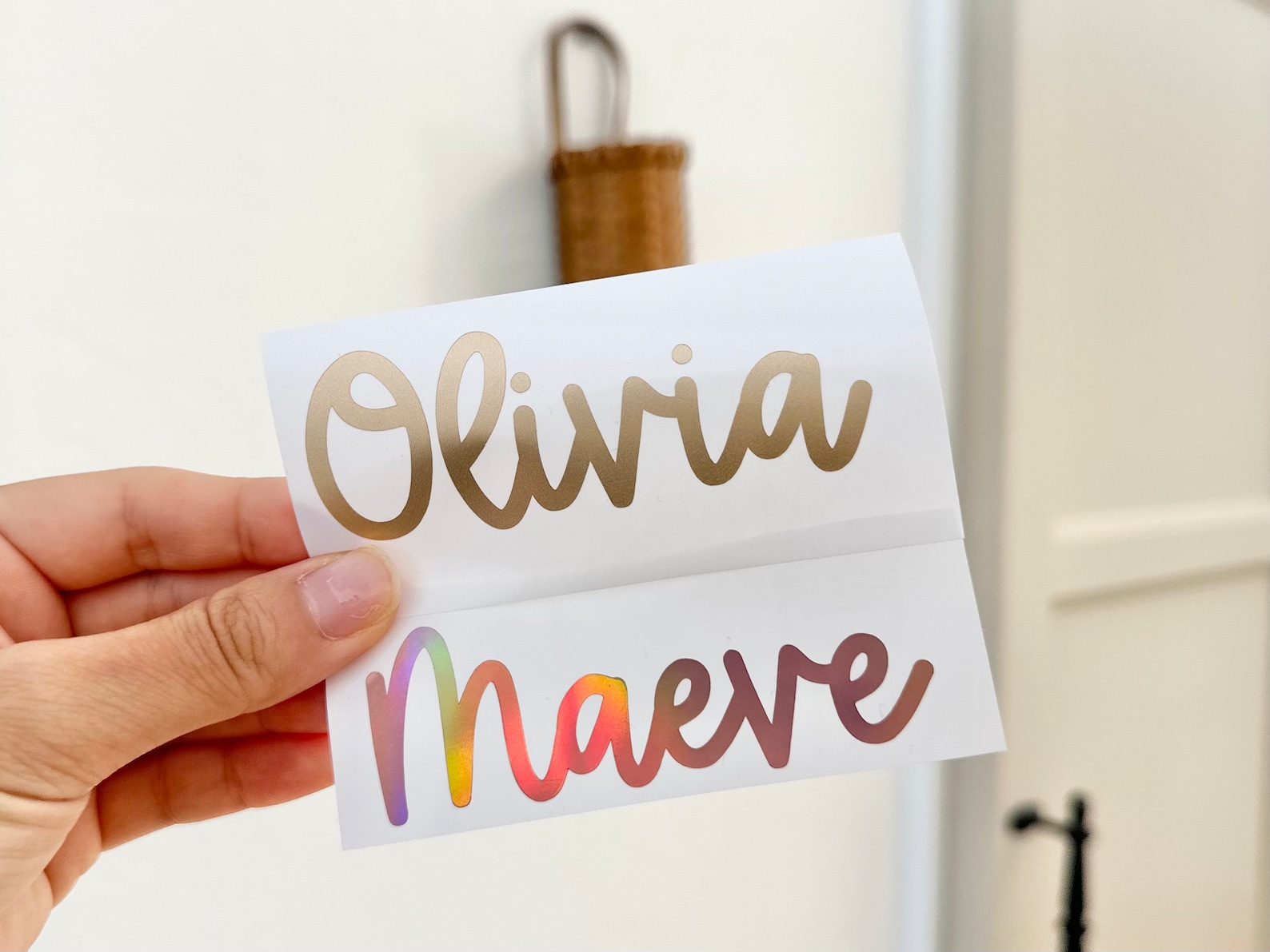 Personalized Name Vinyl Decal Sticker: Waterproof, Custom Tumbler, Car ...