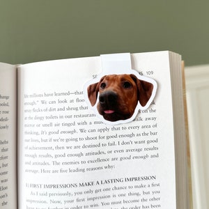 Custom Pet Bookmark, Personalized Bookmark, Custom Photo Gift, Dog ...