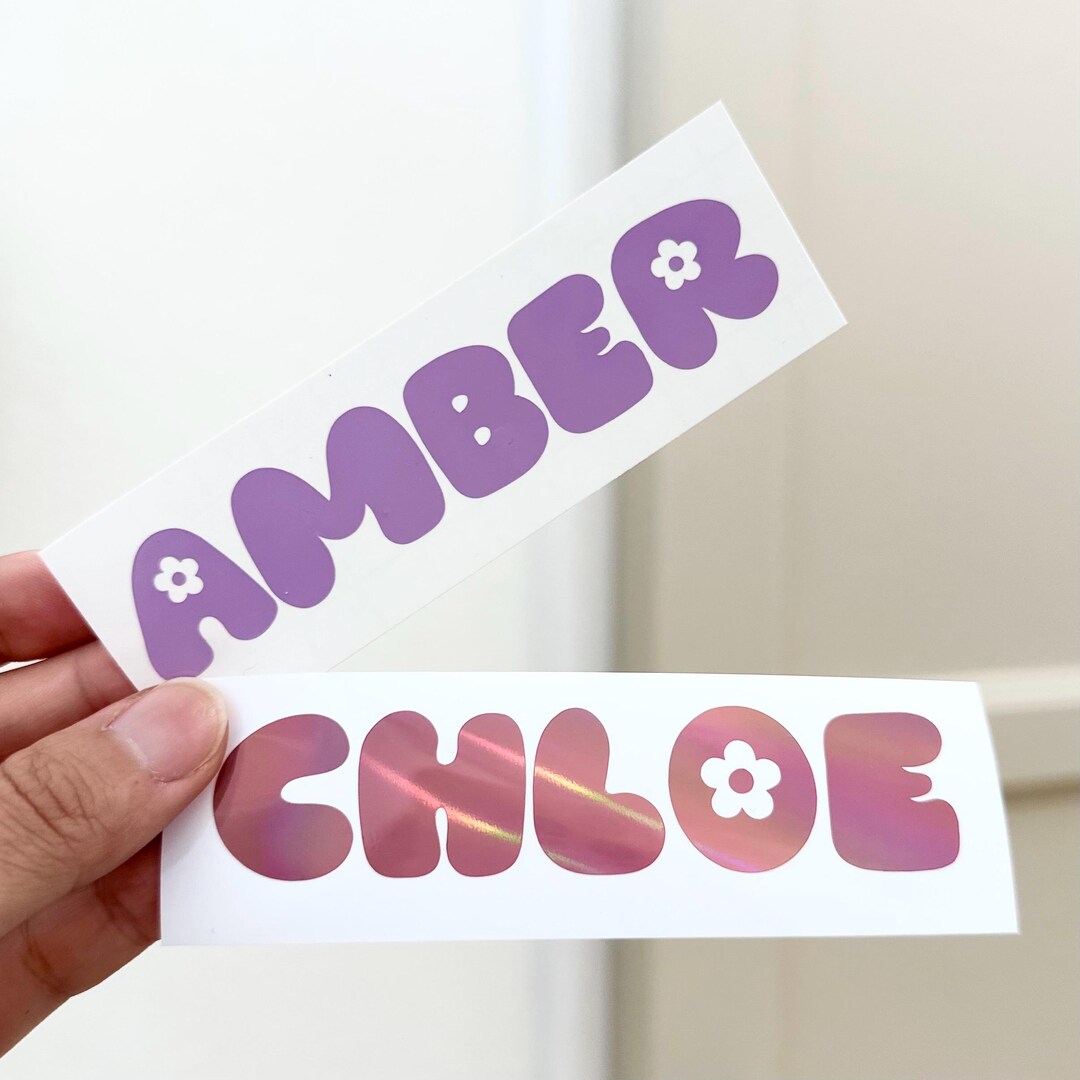 Name Stickers for Water Bottle, Custom Decal for Tumbler, Stanley ...