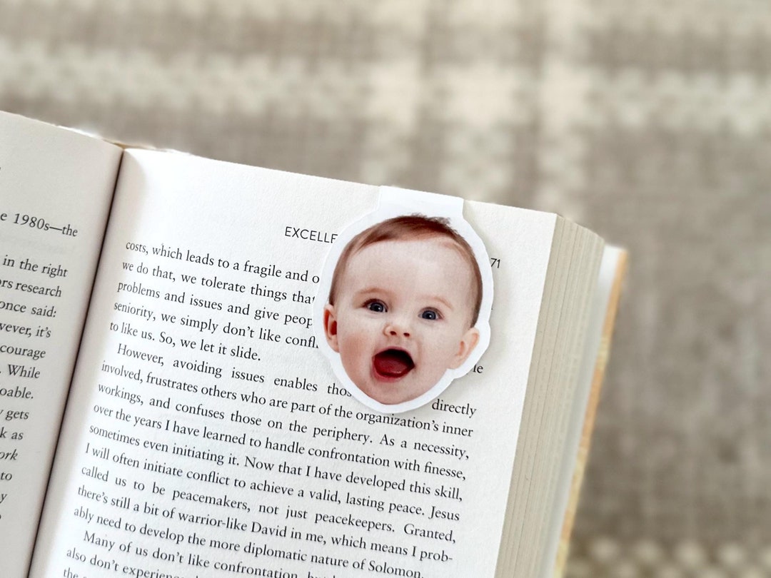 Personalized Photo Bookmark, Custom Face Gift, Gift for Grandparents ...