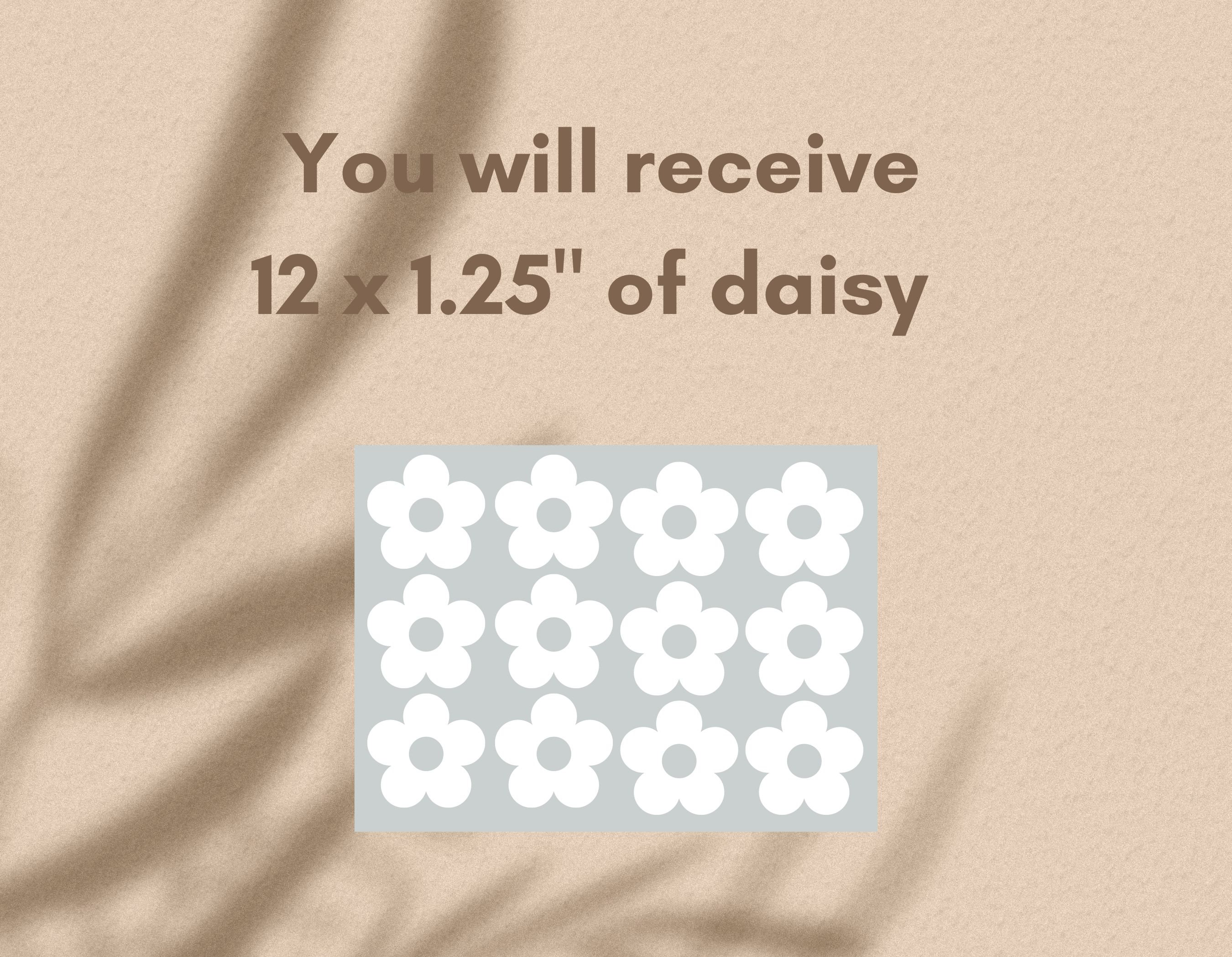 Daisy Vinyl Decal Tumbler Sticker Cranial Helmet Flower Decals - Etsy