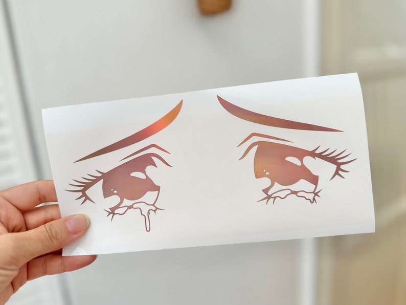 Crying Anime Eyes Waterproof Decal Sticker Vinyl Decal Sticker Car ...