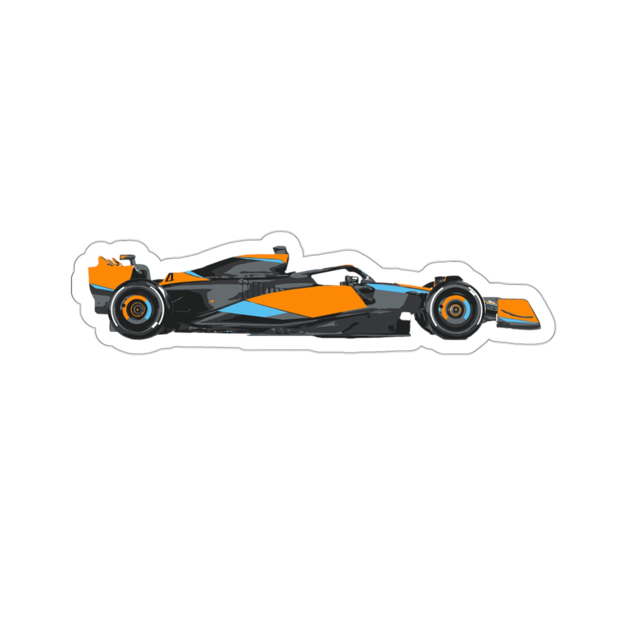 Mclaren F1 2023 Car Sticker Cute Cartoon Decal for Formula One Fan Race ...