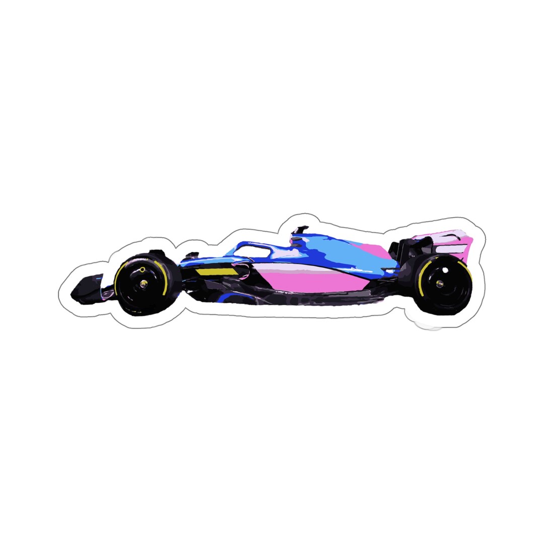 Alpine Renault F1 2023 Car Sticker Cute Cartoon Decal for - Etsy