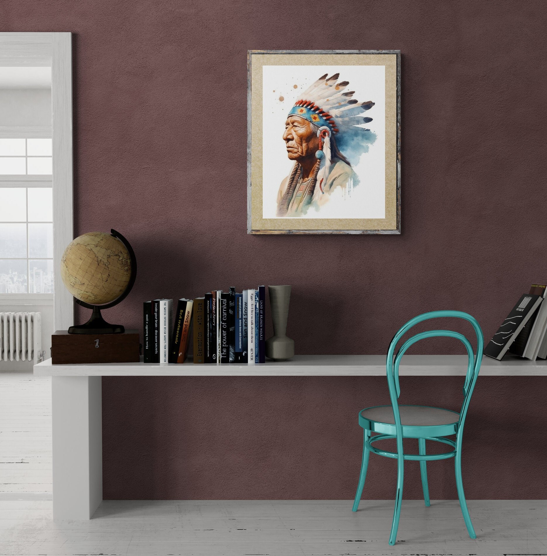 Native American Watercolor Painting | Iroquois | Printable Native ...