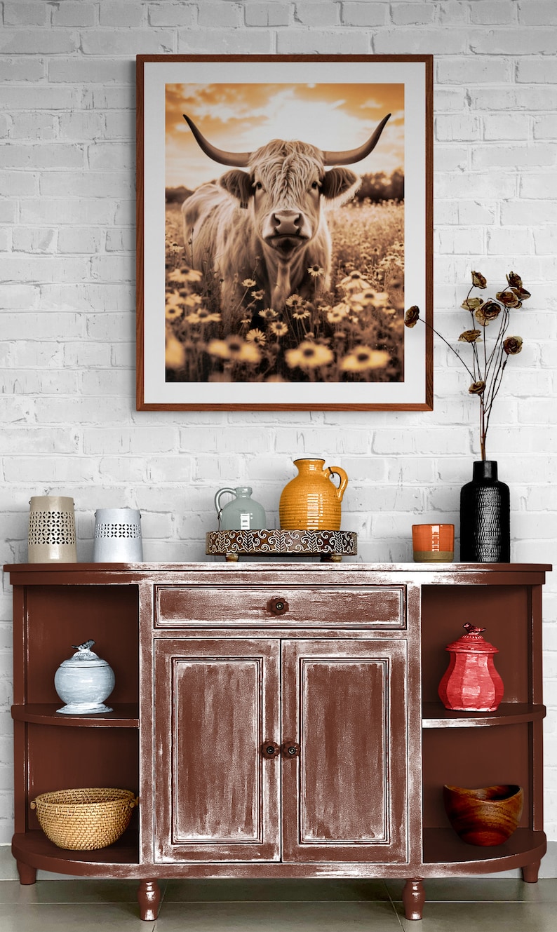 Highland Cow Wall Art Highland Cow Decor Printable Wall - Etsy