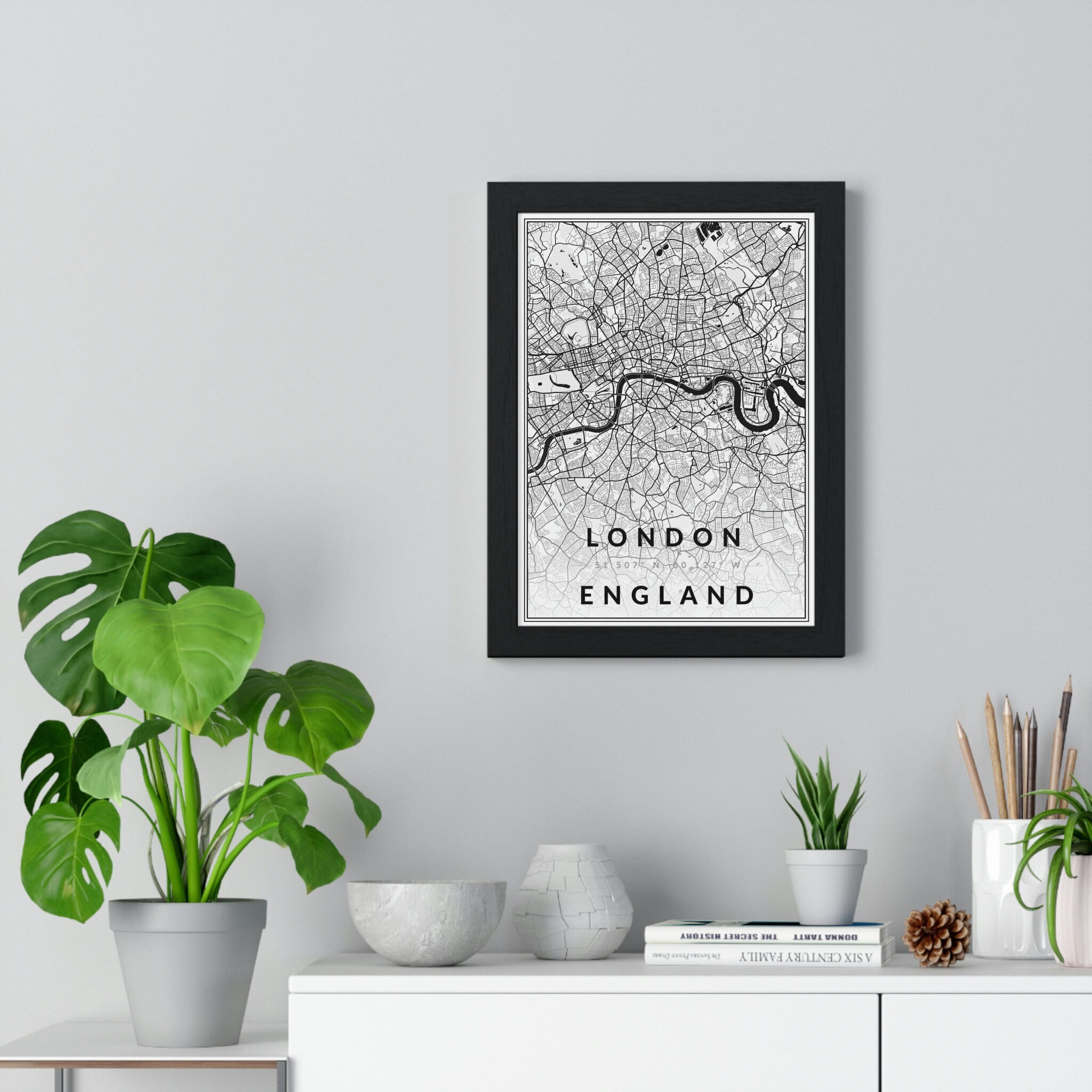 Personalized Map Any City or Town Map Custom City Map Digital Download ...