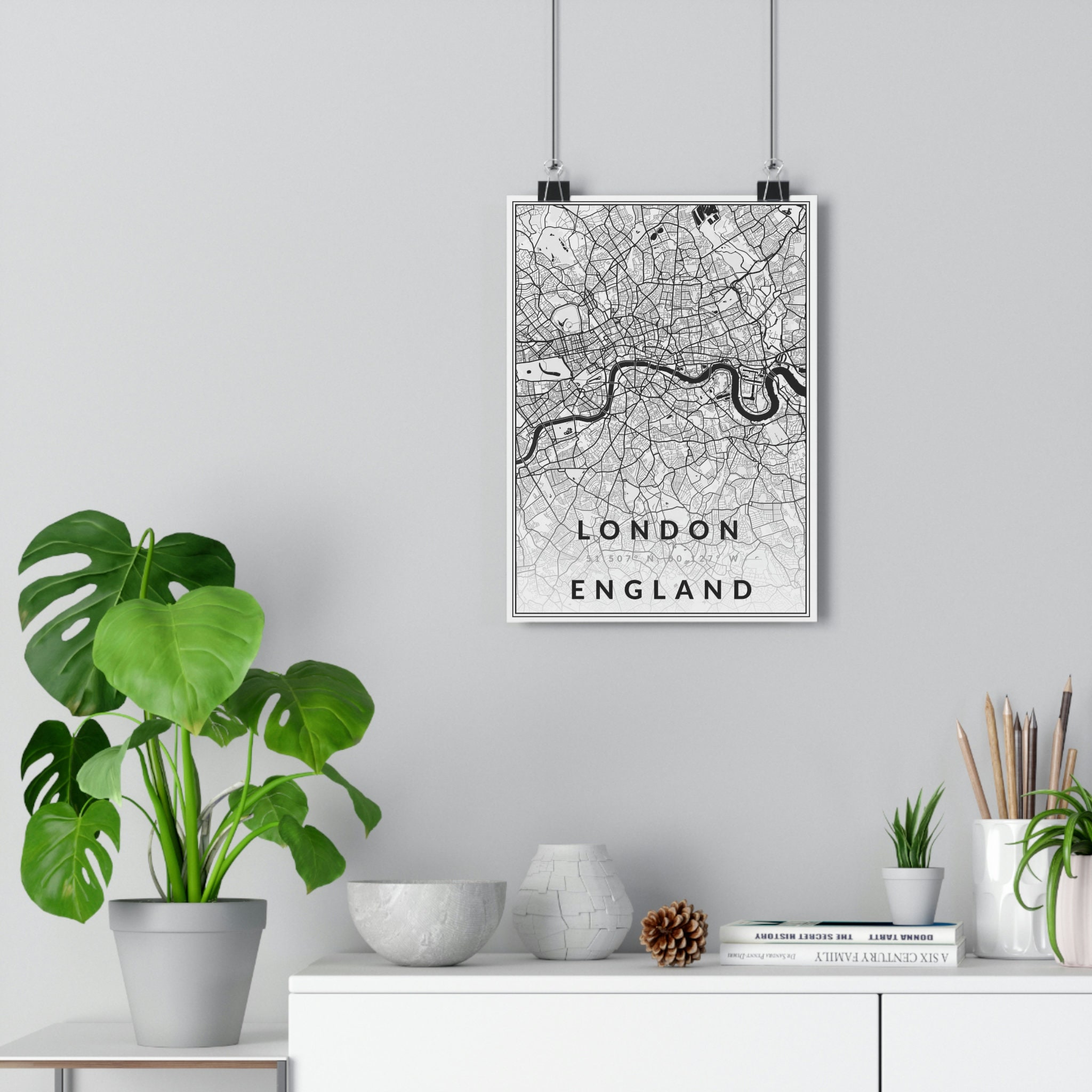Personalized Map Any City or Town Map Custom City Map Digital Download ...
