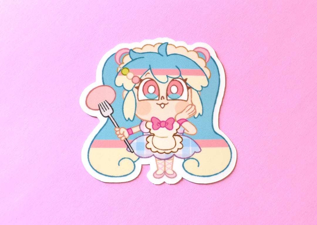Mochimochi Miku Vinyl Sticker - Etsy