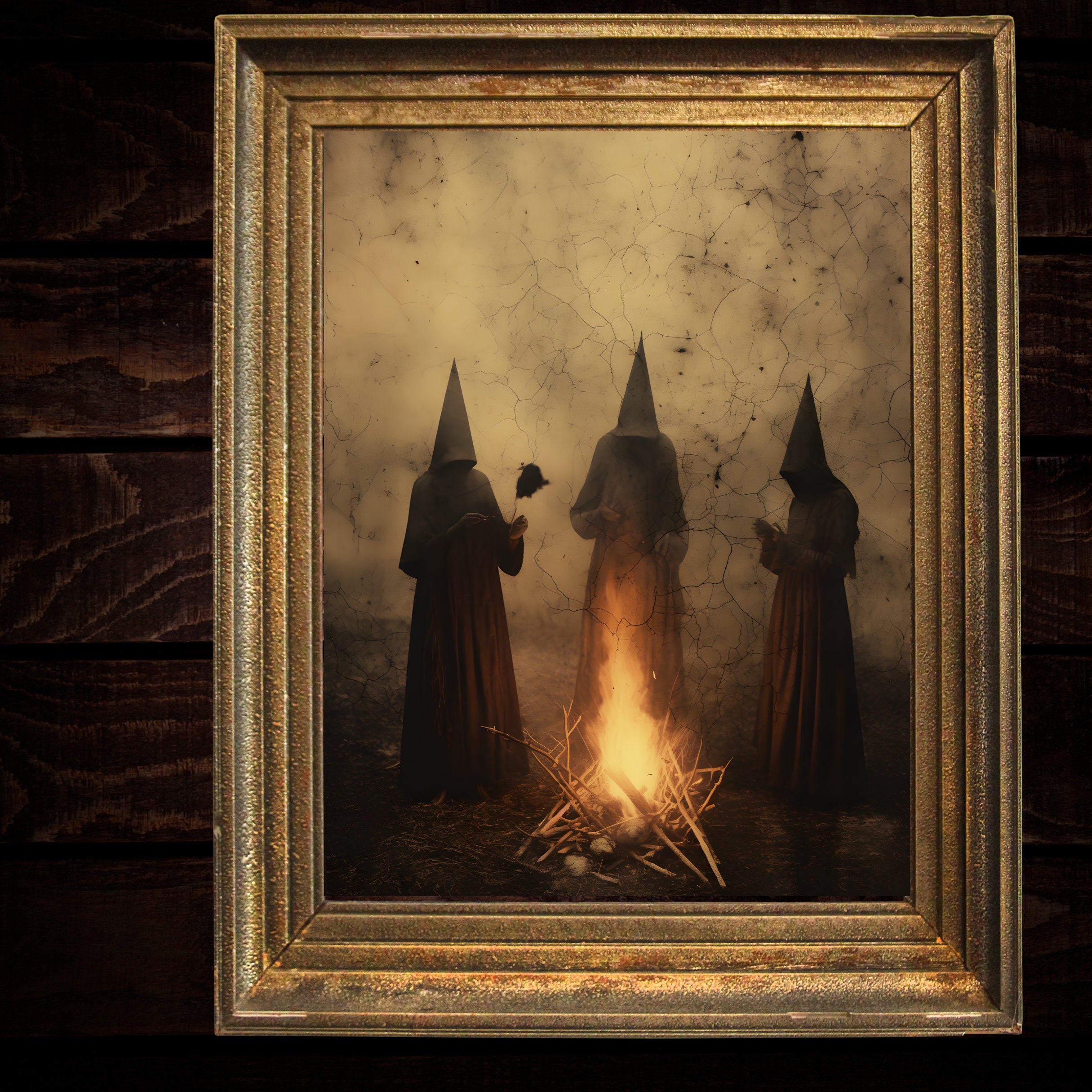 Cult Member Gothic Aesthetic Wall Art, Vintage Gothic Home Decor ...