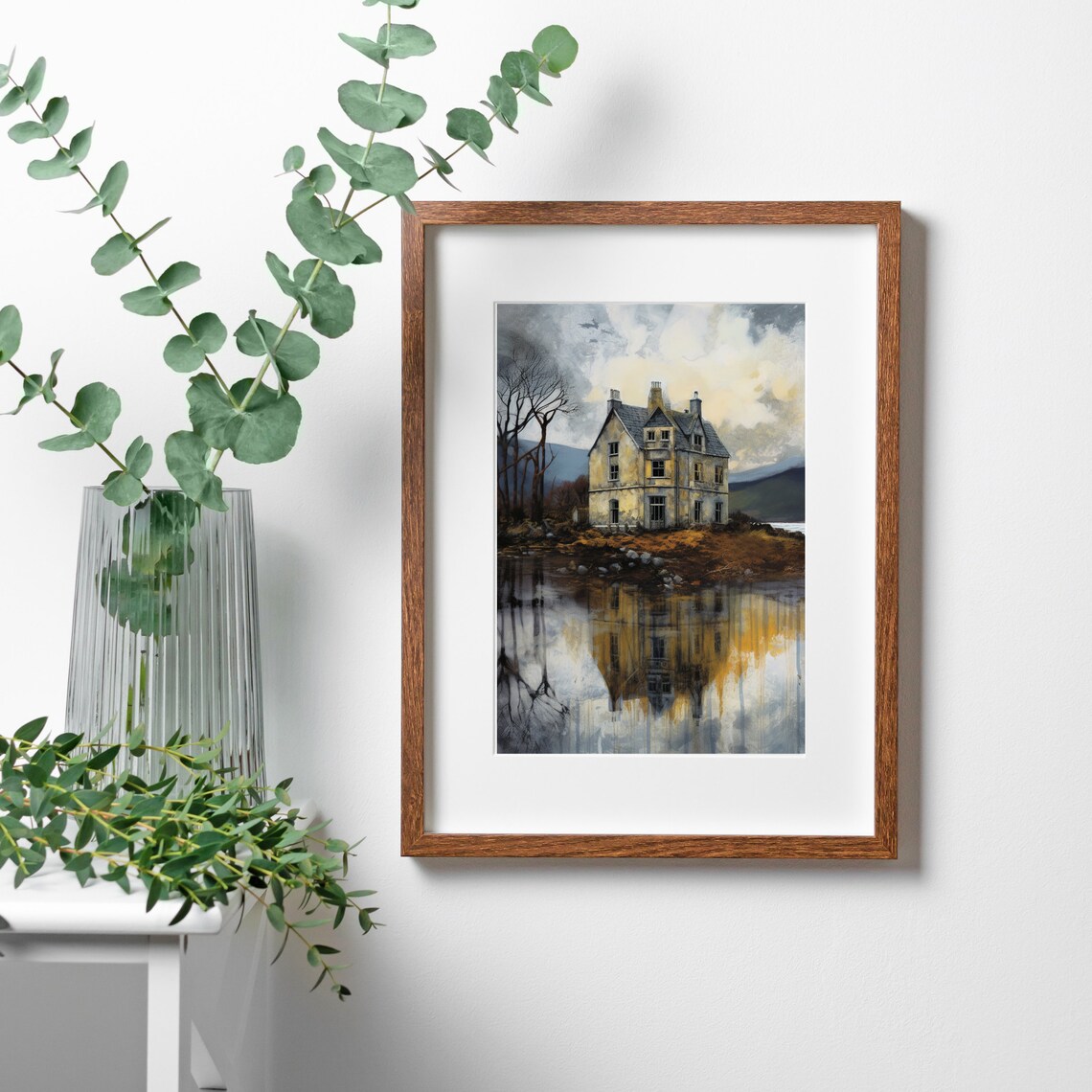 Cursed House, Haunted House, Creepy Wall Art, Spooky Victorian Gothic ...