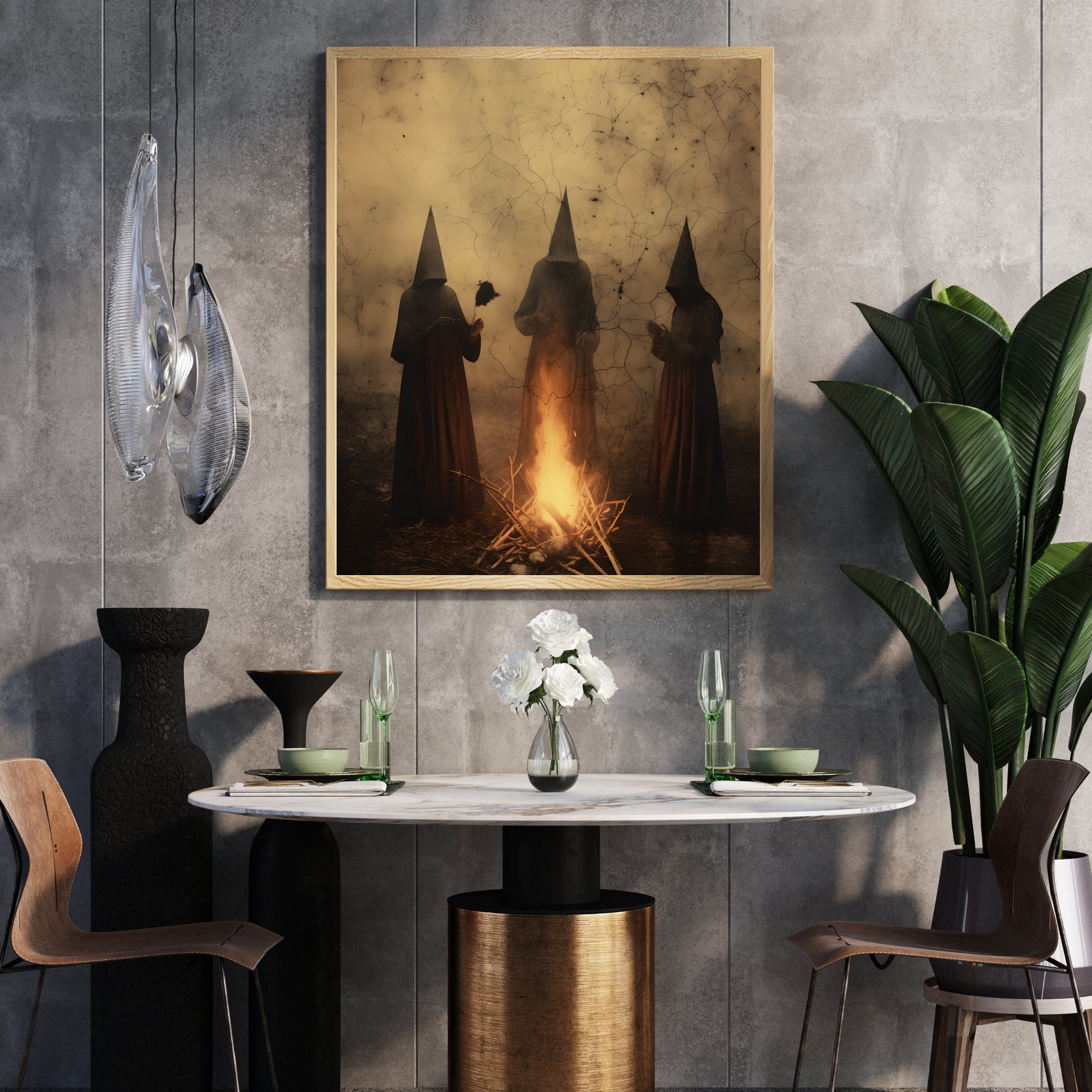 Cult Member Gothic Aesthetic Wall Art, Vintage Gothic Home Decor ...