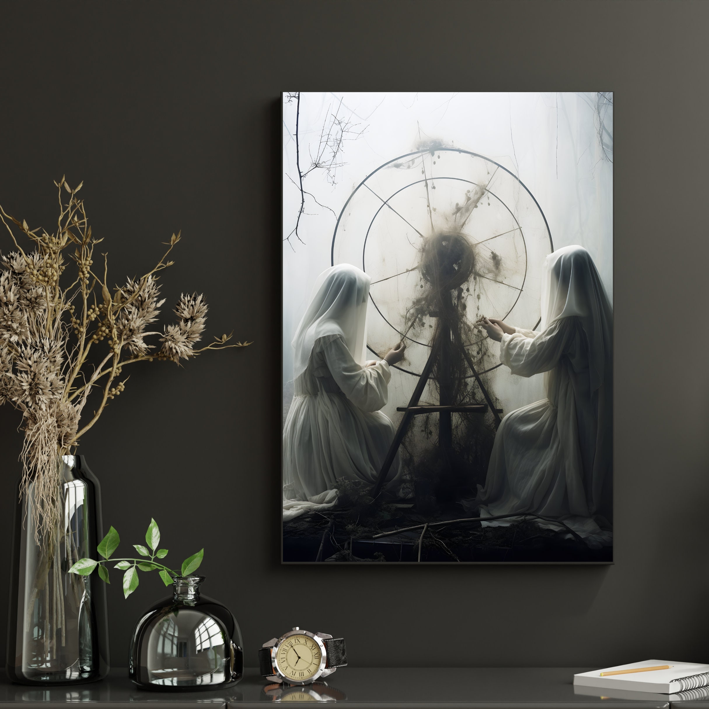 Cult Member Gothic Aesthetic Wall Art, Vintage Gothic Home Decor ...