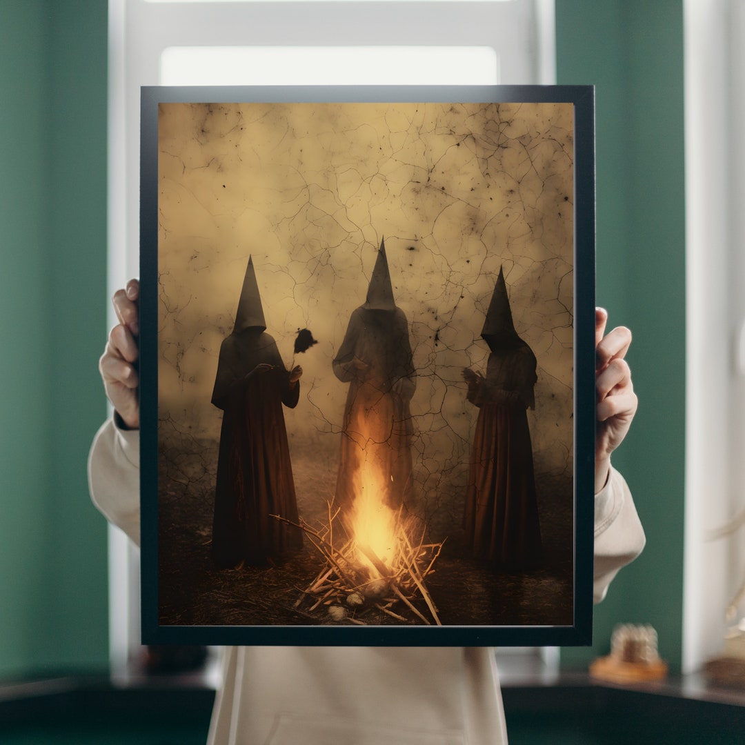 Cult Member Gothic Aesthetic Wall Art, Vintage Gothic Home Decor ...