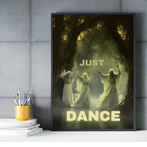 Ghost Dancer Print Wall Art, Dance Poster, Burning Man Fest, Dance ...