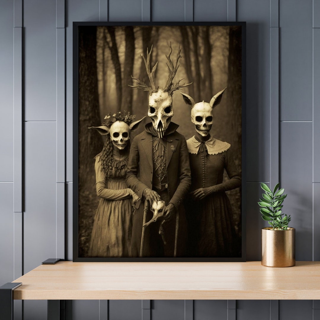 Weird Vintage Photography, Creepy Goth Wall Art, Spooky Victorian ...