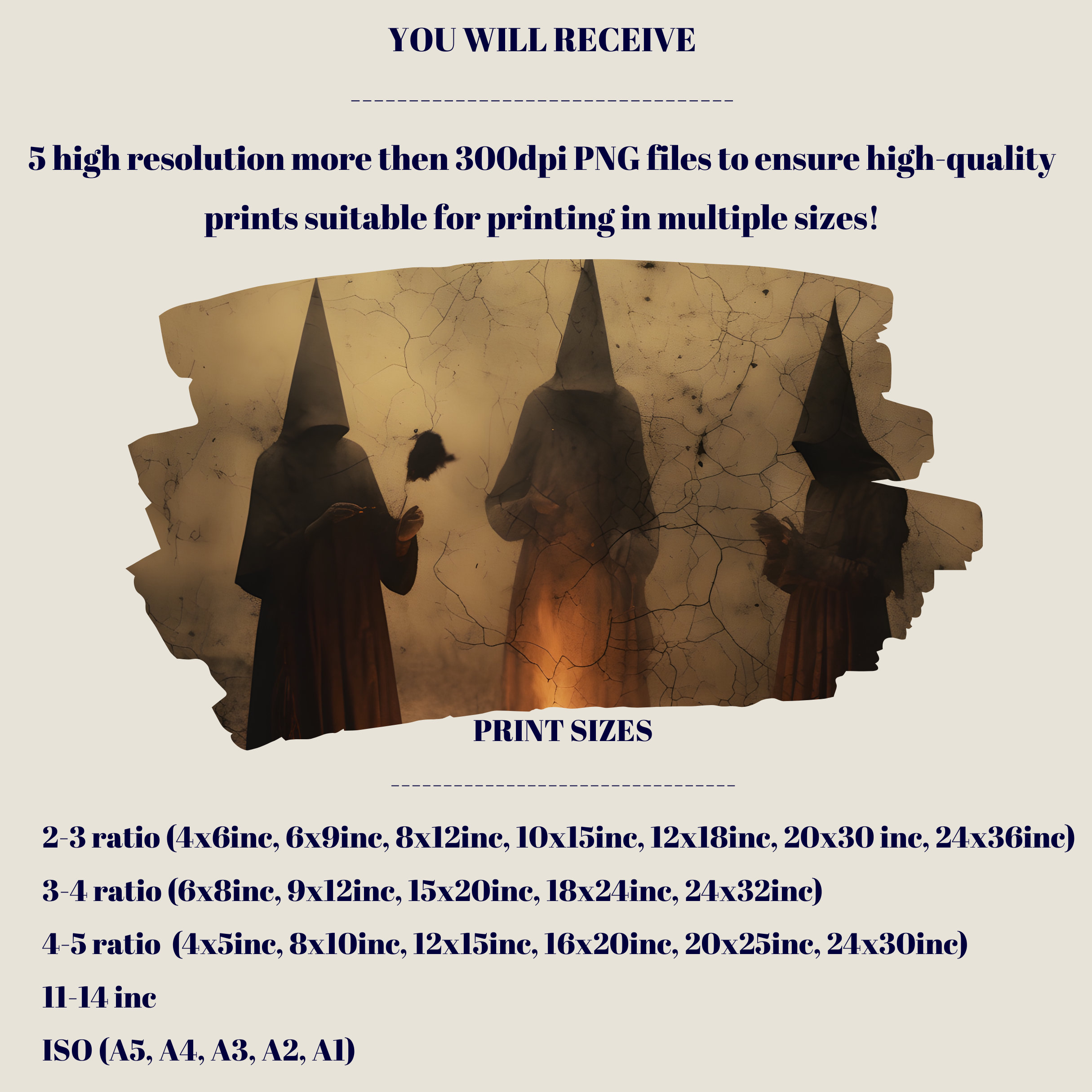 Cult Member Gothic Aesthetic Wall Art, Vintage Gothic Home Decor ...