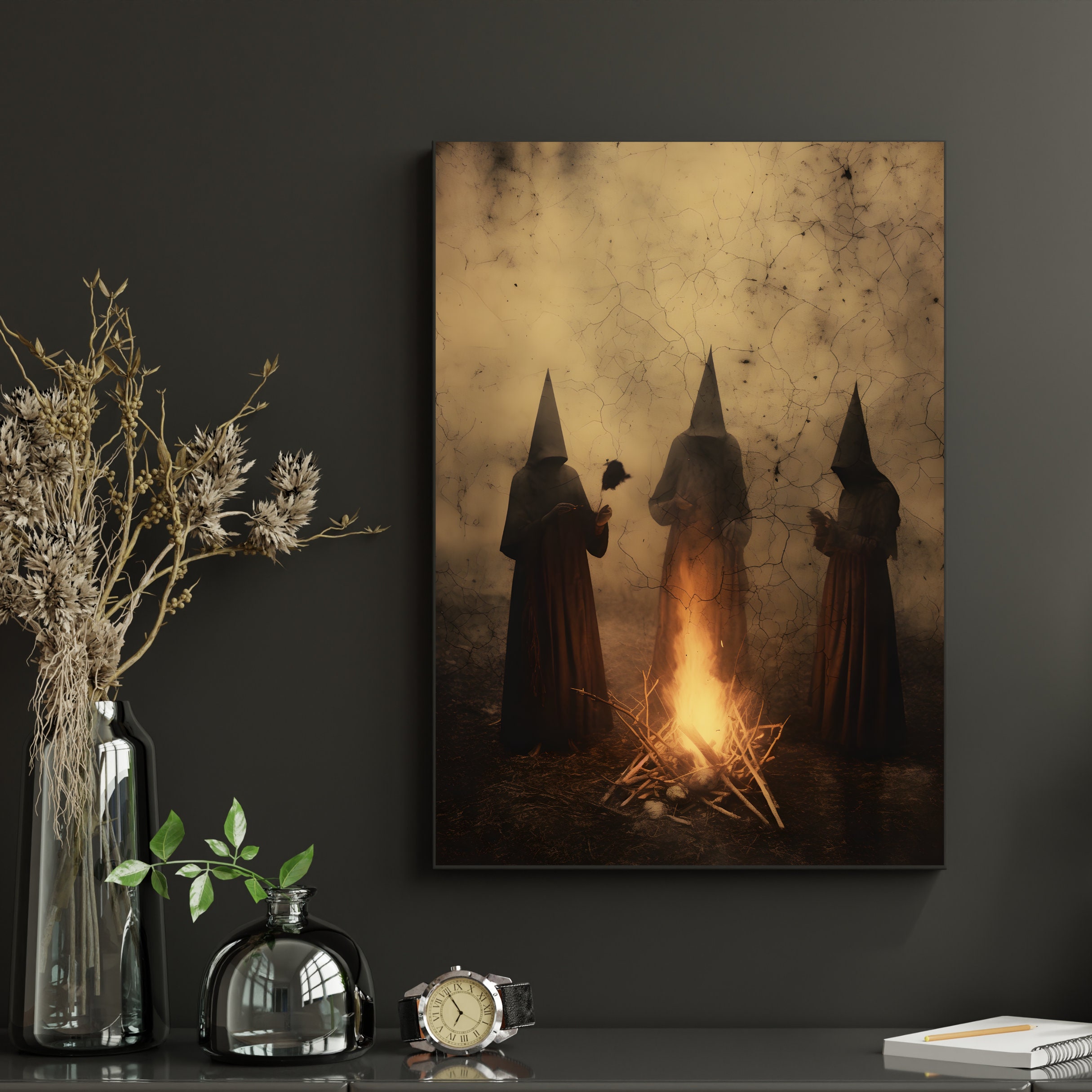 Cult Member Gothic Aesthetic Wall Art, Vintage Gothic Home Decor ...