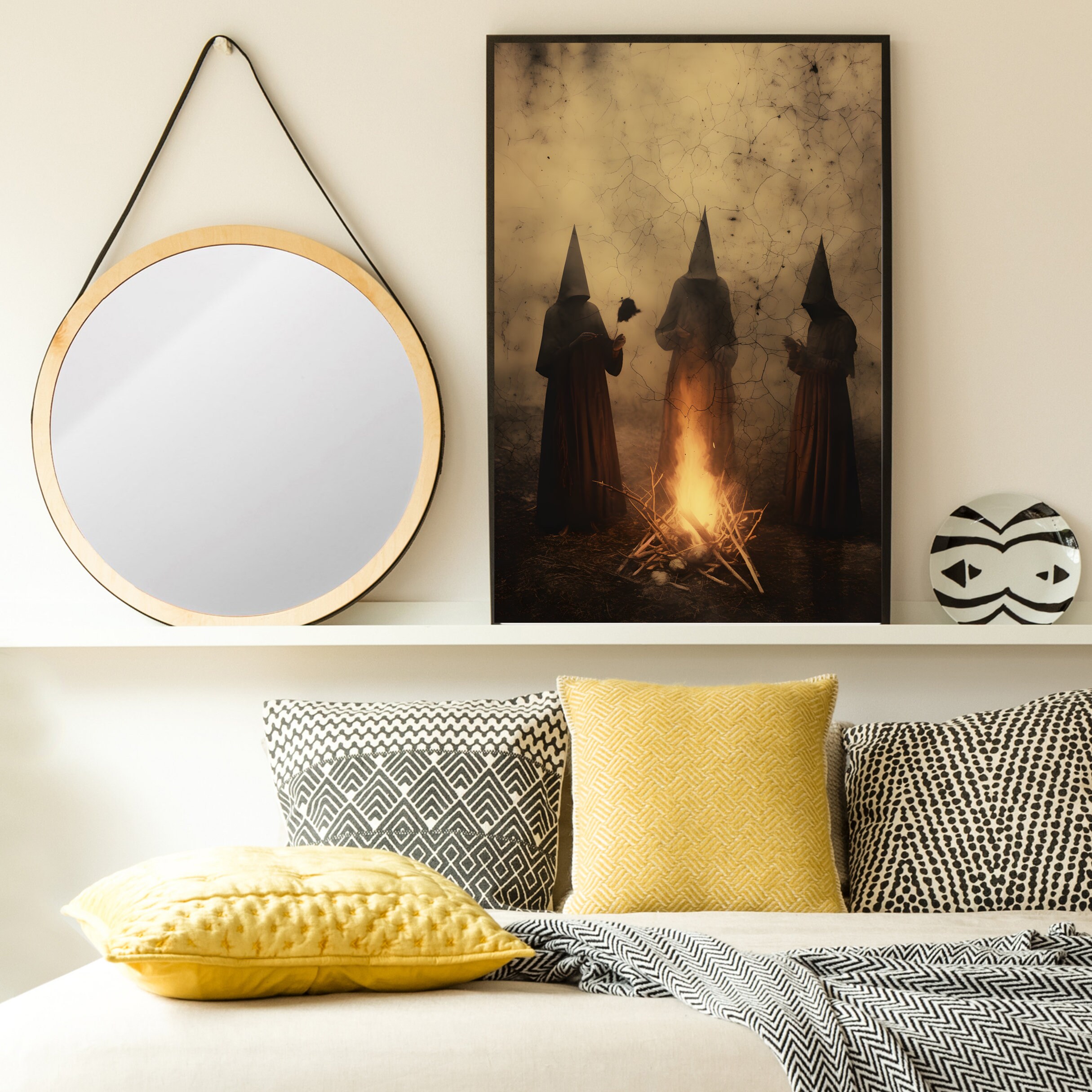 Cult Member Gothic Aesthetic Wall Art, Vintage Gothic Home Decor ...