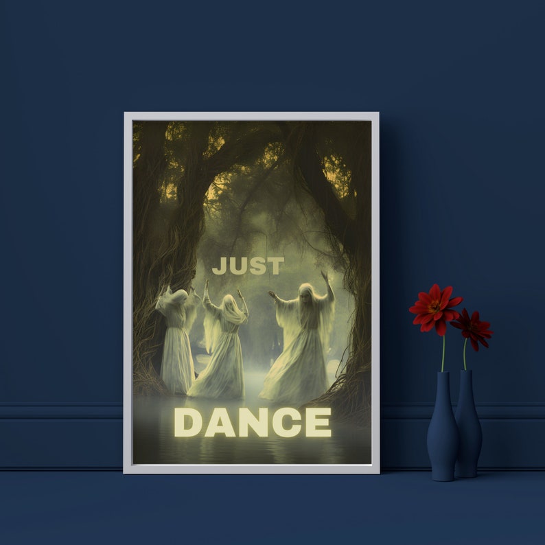 Ghost Dancer Print Wall Art, Dance Poster, Burning Man Fest, Dance ...