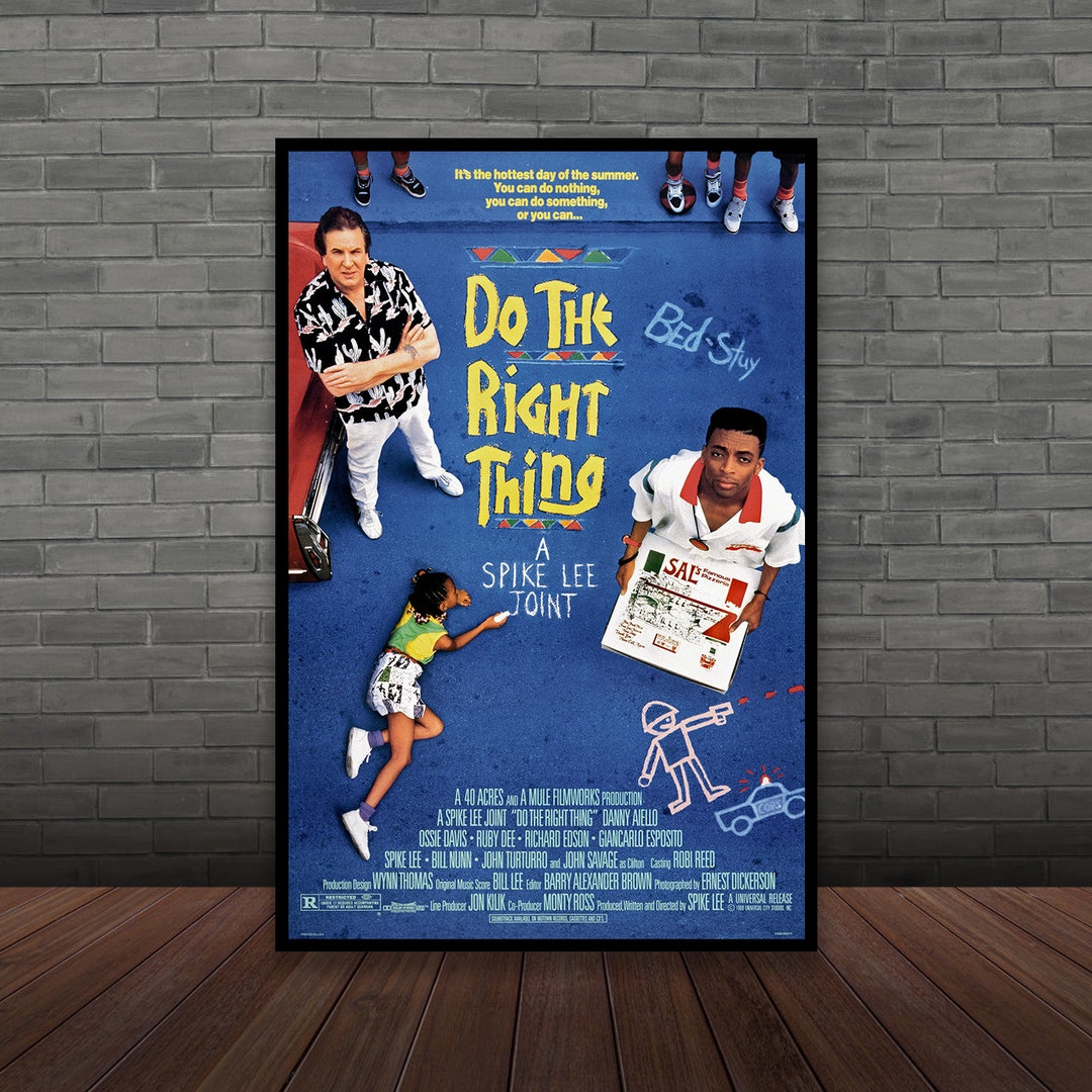 Do the Right Thing Movie Poster 1989 Classic Film Wall Art - Etsy