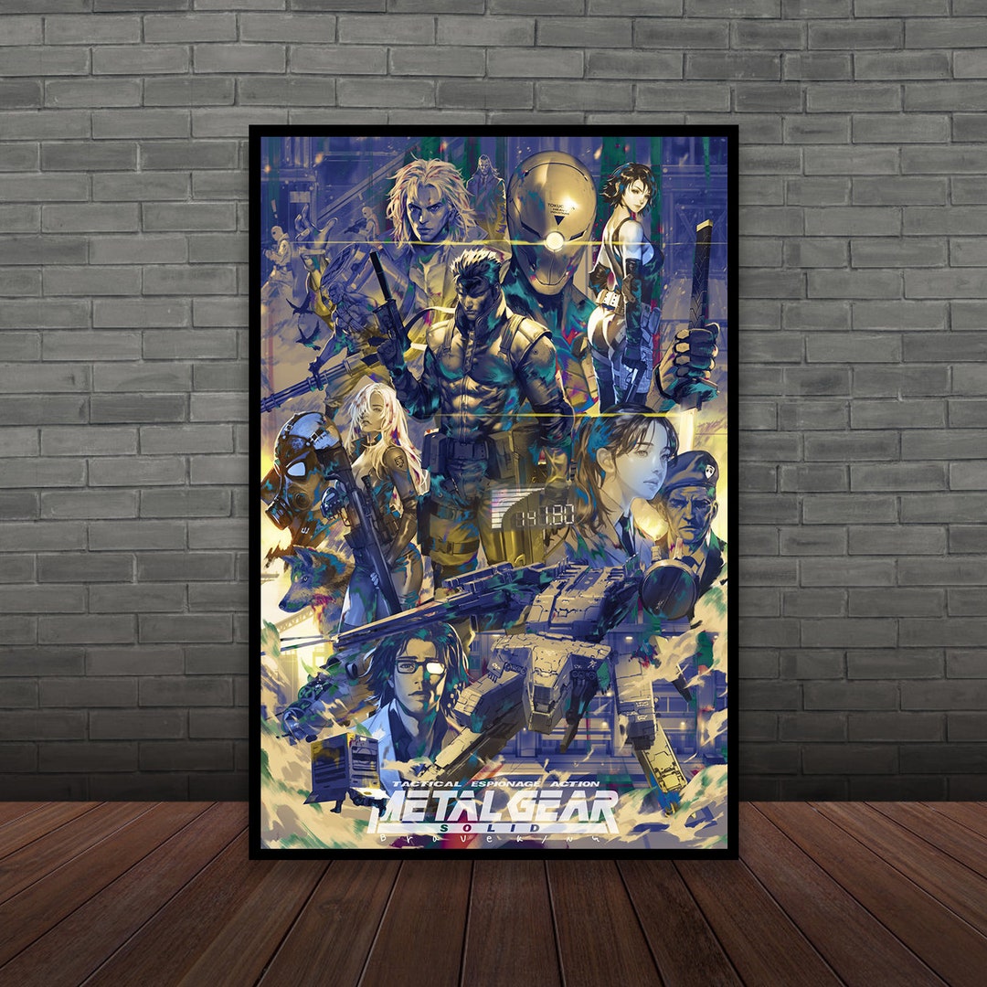 Metal Gear Solid Video Game Home Poster Classic Film, Wall Art, Room ...