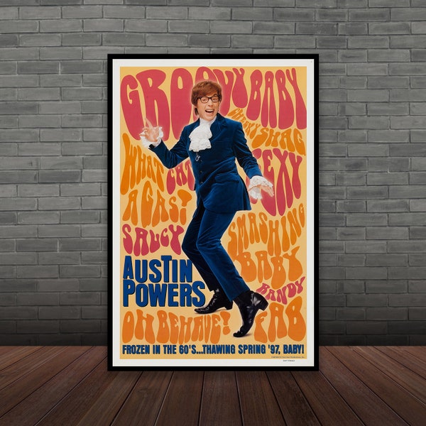 Austin Powers Poster - Etsy