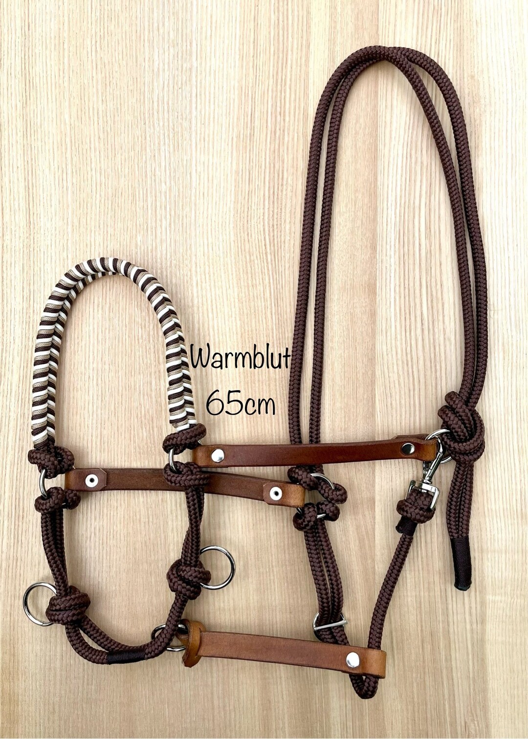 Sidepull Halter With 2 Extra Rings in Additional Knots Made of - Etsy