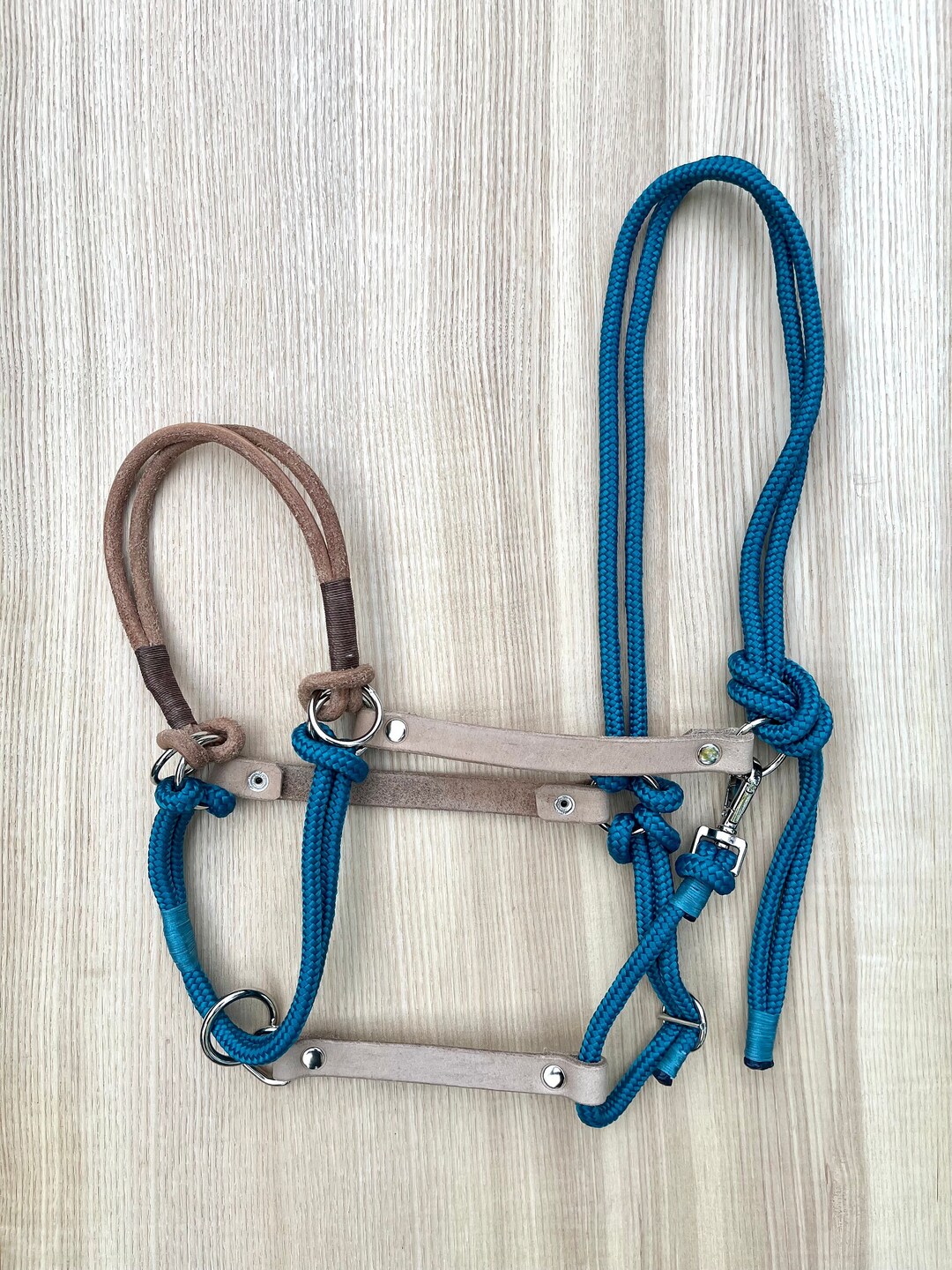 Custom-made Leather Sidepull With Sliding Lead Ring for - Etsy