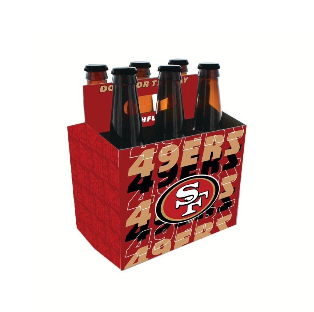 49ers 6 Pack Carrier Custom Sticker Labels Pack - Etsy