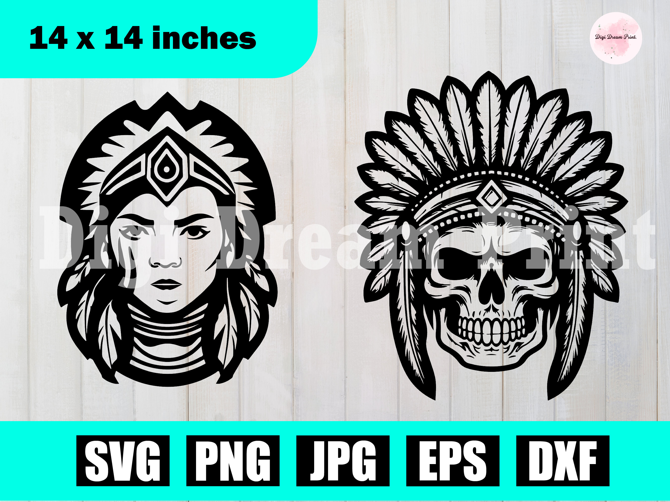 Native American Svg Bundle, Native American Skull Svg, Warriors Svg ...