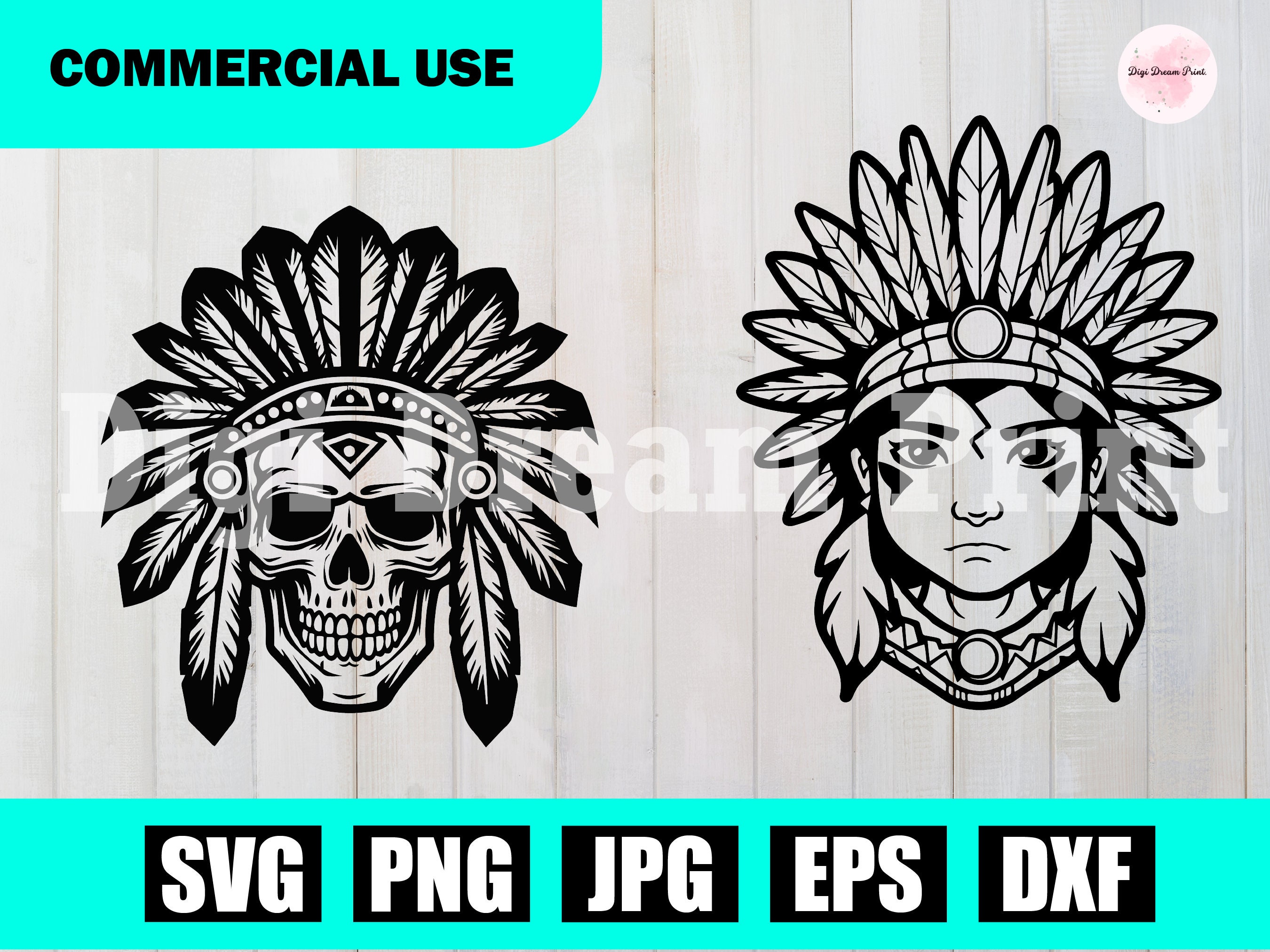 Native American Svg Bundle, Native American Skull Svg, Warriors Svg ...