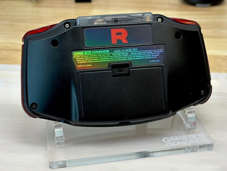 Custom Gameboy Advance - Team Rocket Edition, IPS Backlit Screen, RGB ...