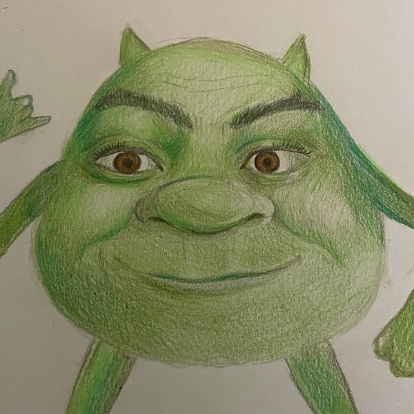 Shrek Drawing - Etsy Finland