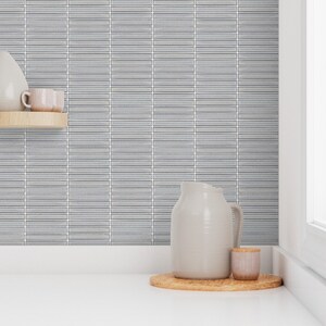 Tile Wallpaper, Feature Wall, Finger Tile Wallpaper, Grey Wallpaper ...